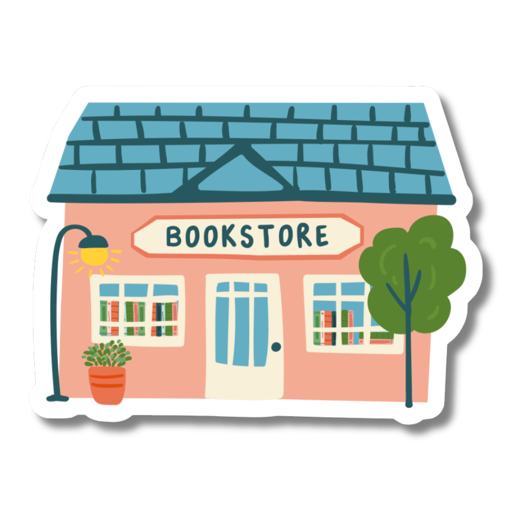 Bookstore Building Sticker – Oh Happy Dani